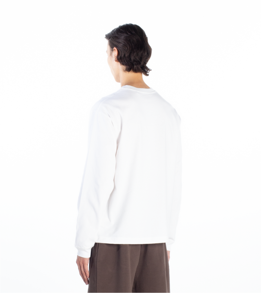 ORGANIC LONGSLEEVE WHITE - STUDIOS TC
